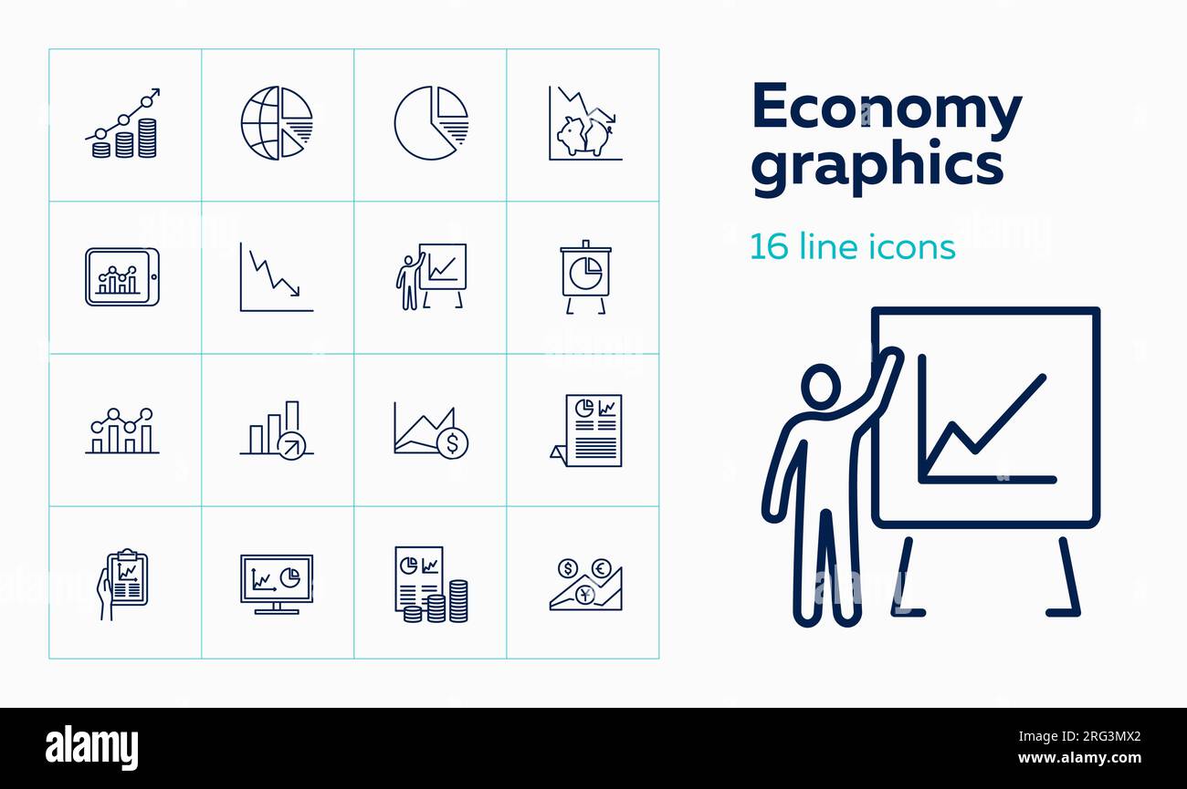 Economy graphics icons Stock Vector Image & Art - Alamy