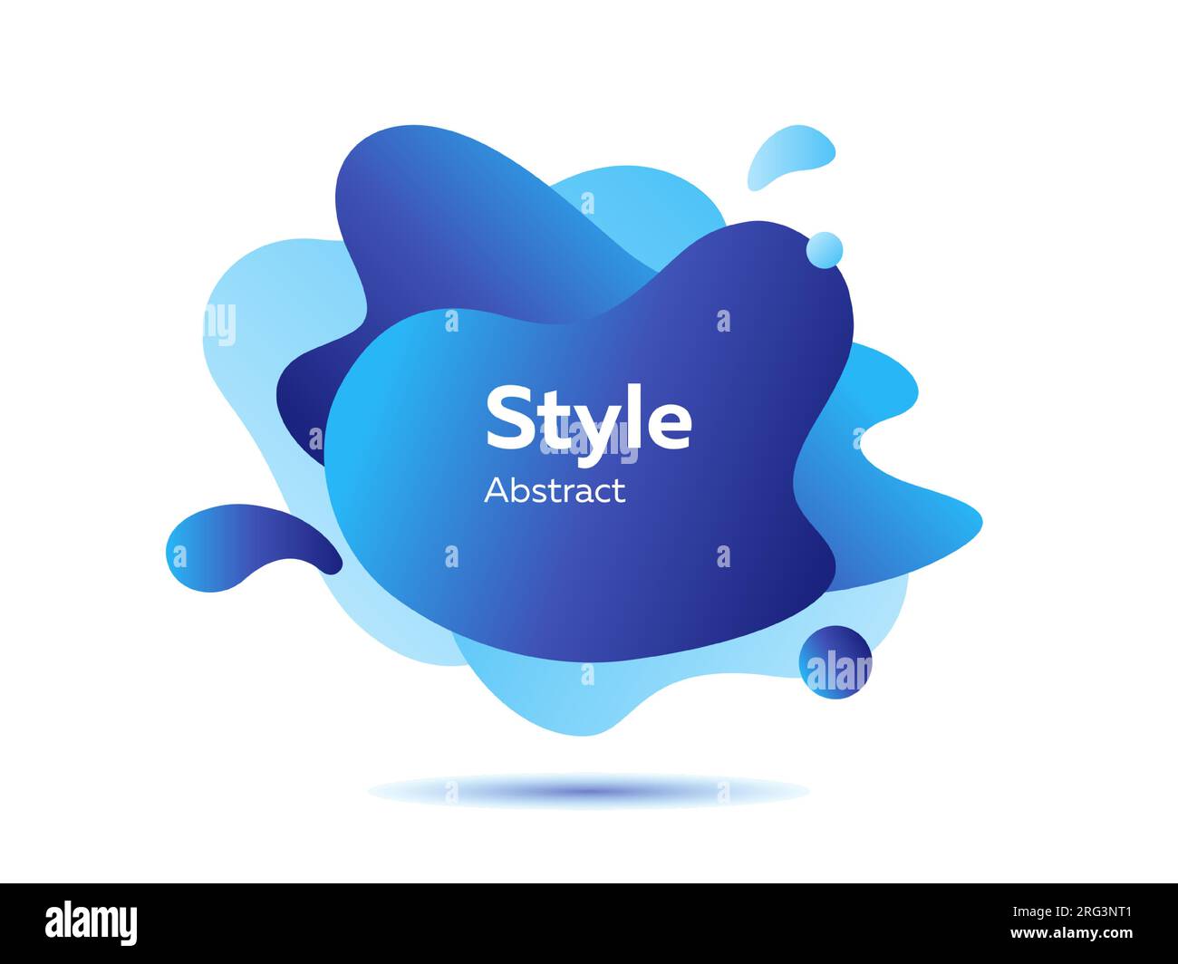 Blue abstract flowing shapes Stock Vector Image & Art - Alamy