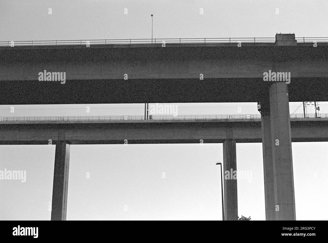 Motorway flyover bridge Shot on 35mm film Stock Photo - Alamy