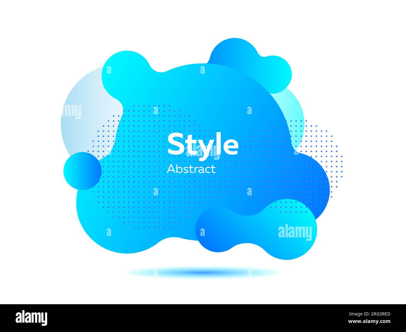 Blue bubble shapes with dot hatching Stock Vector Image & Art - Alamy