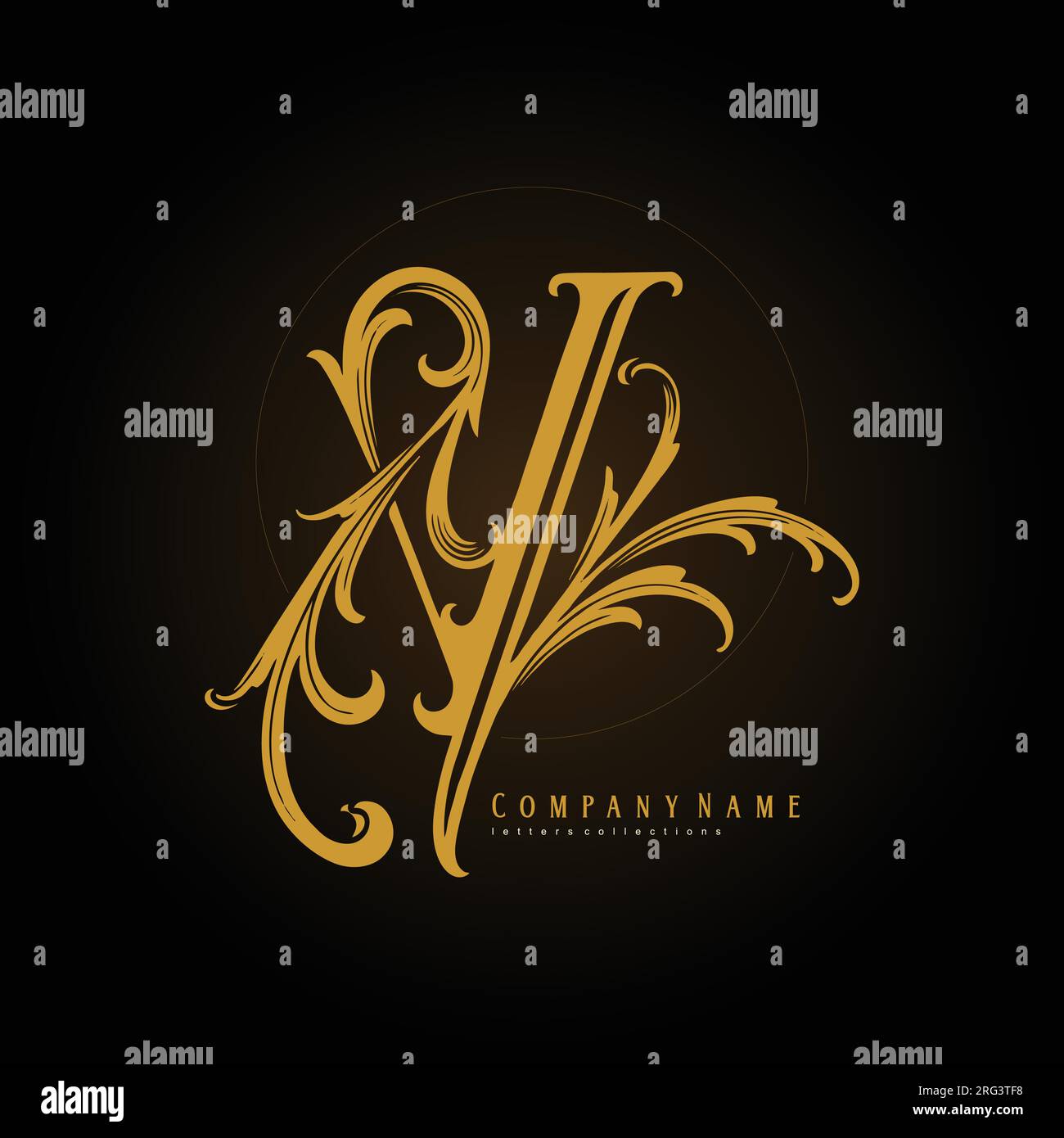 Gilded elegant gold Y letter monogram logo vector illustrations for ...