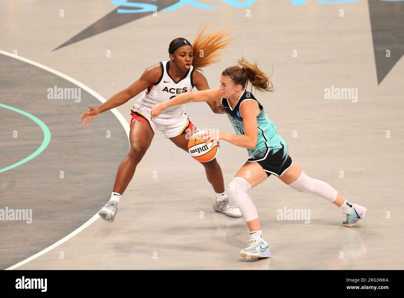 BROOKLYN, NY - August 6: New York Liberty guard Sabrina Ionescu (20 ...