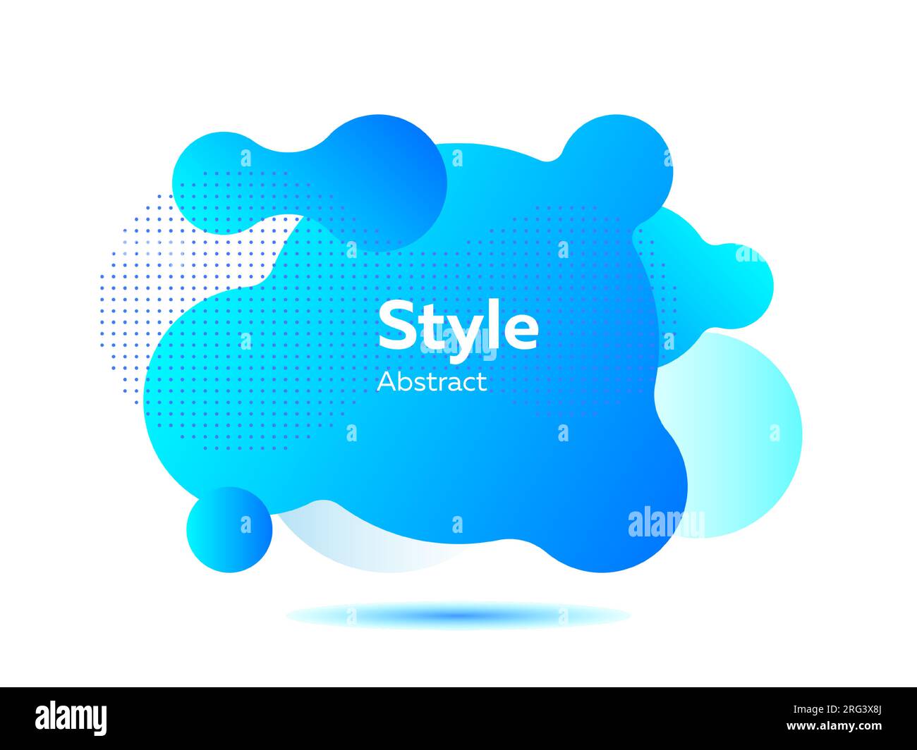 Blue flowing liquid elements Stock Vector Image & Art - Alamy