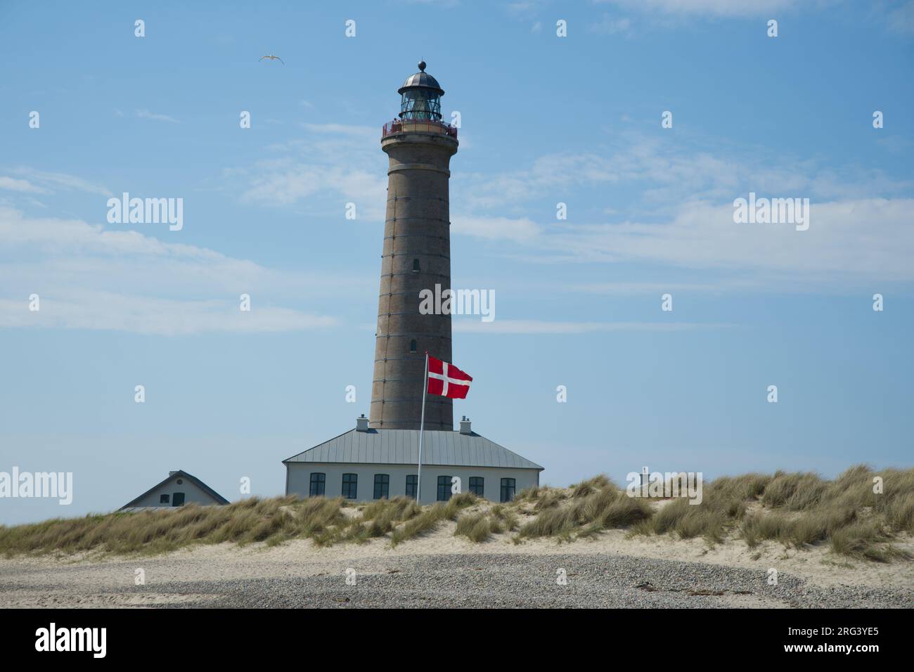 The Grey Lighthouse, Skagen Denmark Stock Photo - Alamy