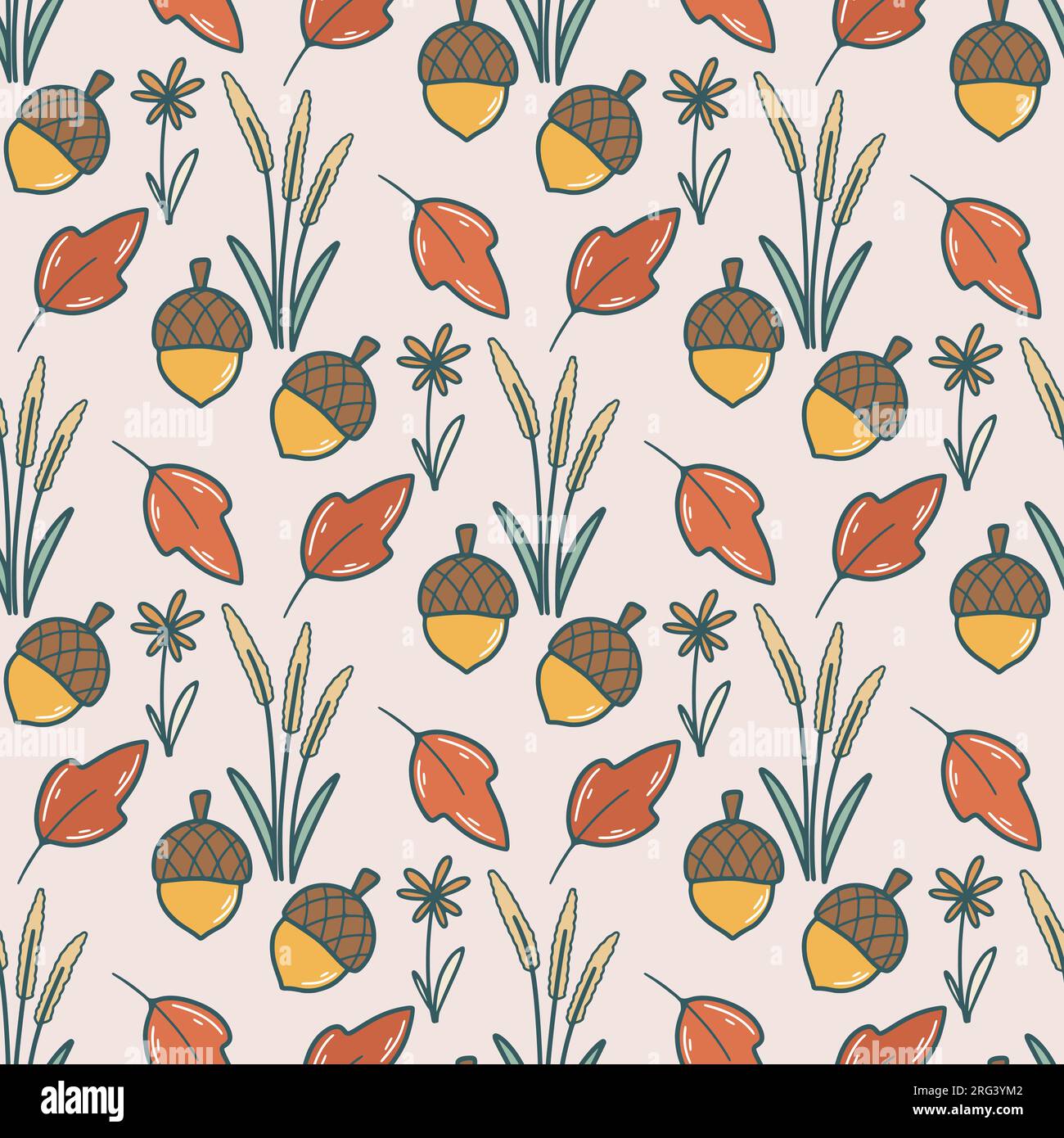 Acorn leaves vector hi-res stock photography and images - Alamy