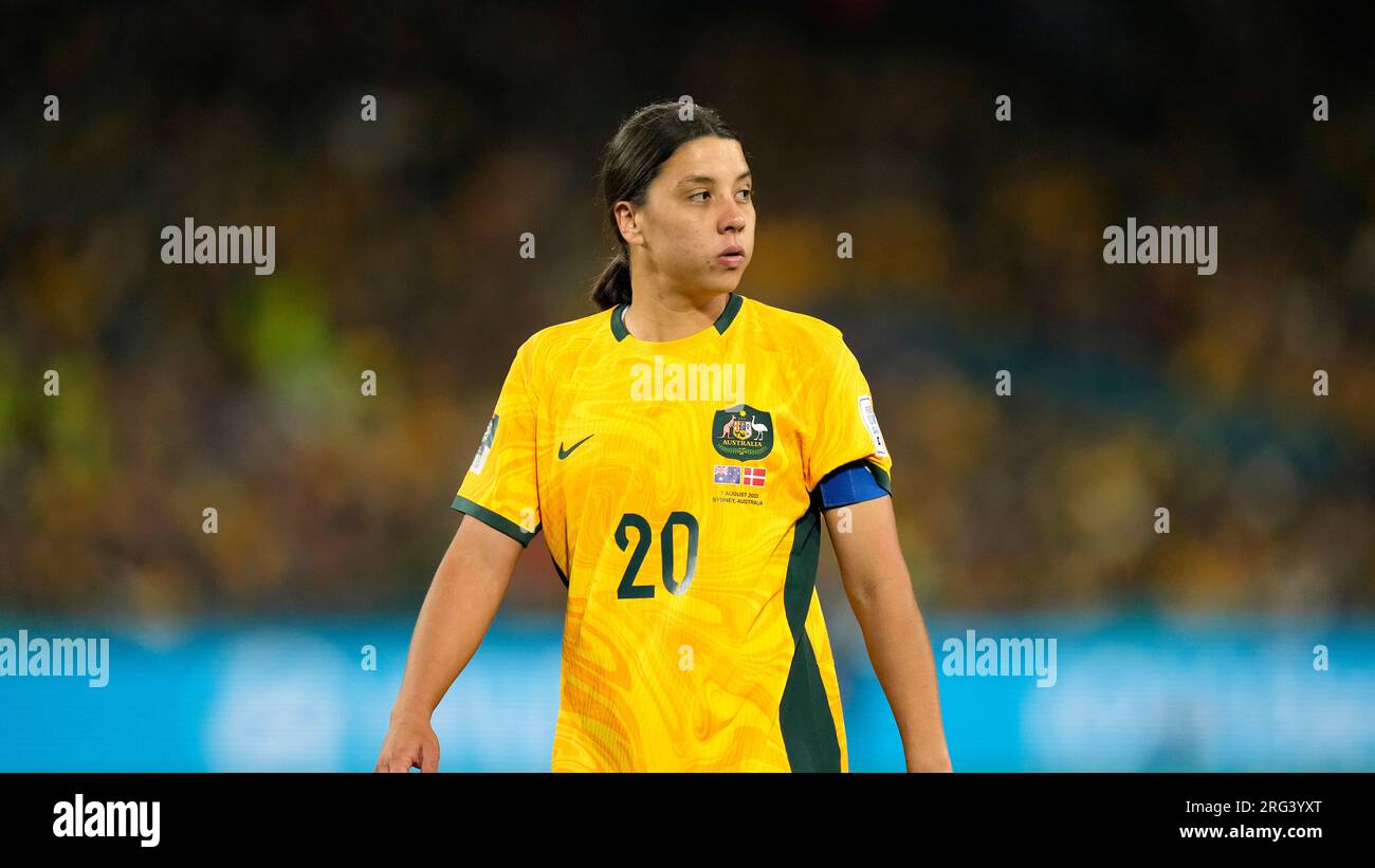 Australia's Sam Kerr in action during the Women's World Cup round of 16 ...