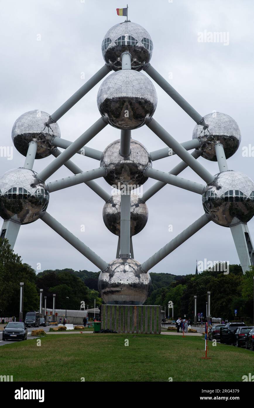 The Atomium is a 103 meter high structure built in 1958. It represents ...