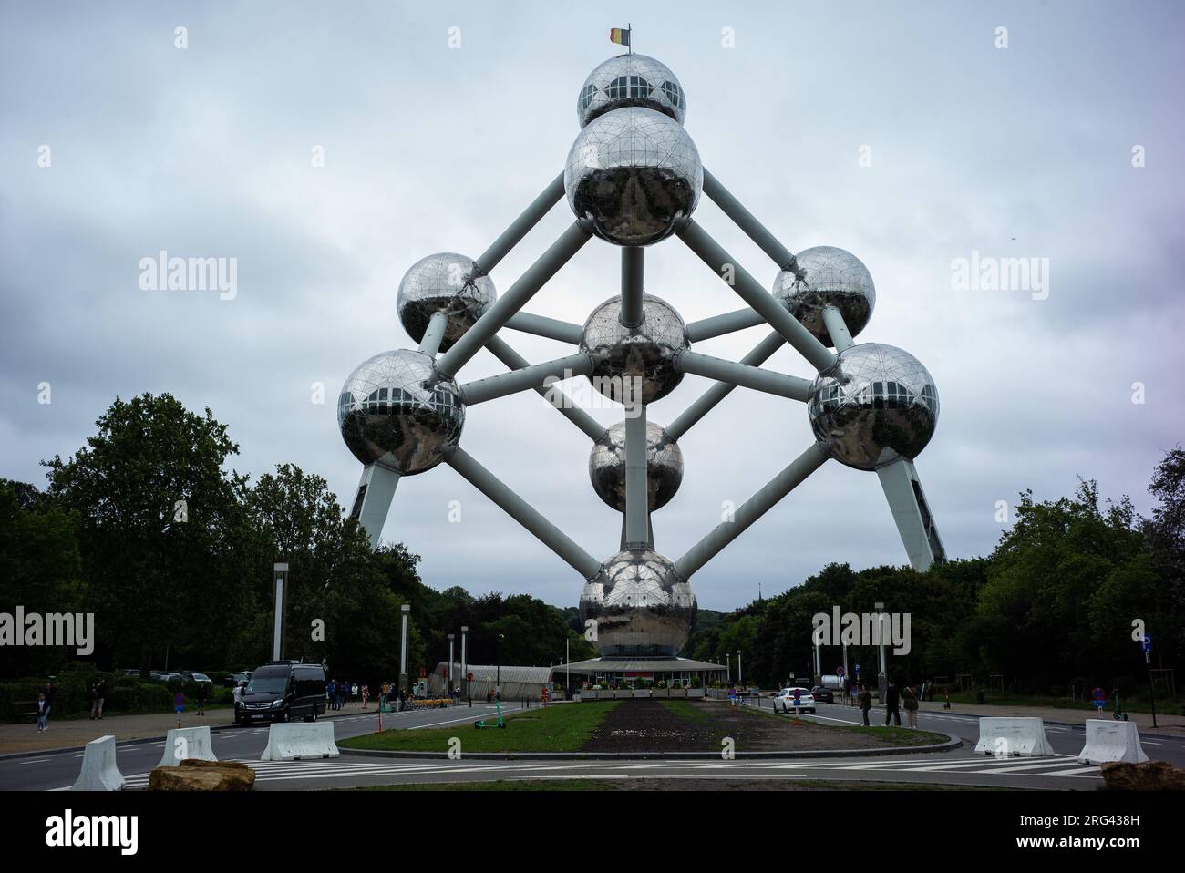 The Atomium is a 103 meter high structure built in 1958. It represents ...