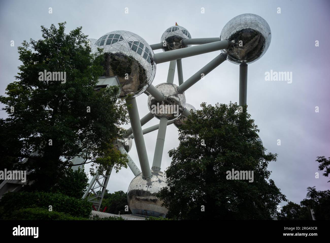 The Atomium is a 103 meter high structure built in 1958. It represents ...