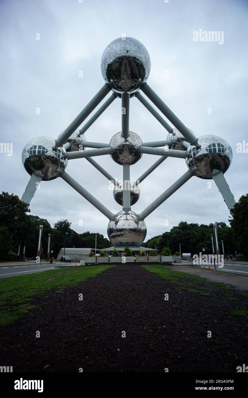 The Atomium is a 103 meter high structure built in 1958. It represents ...