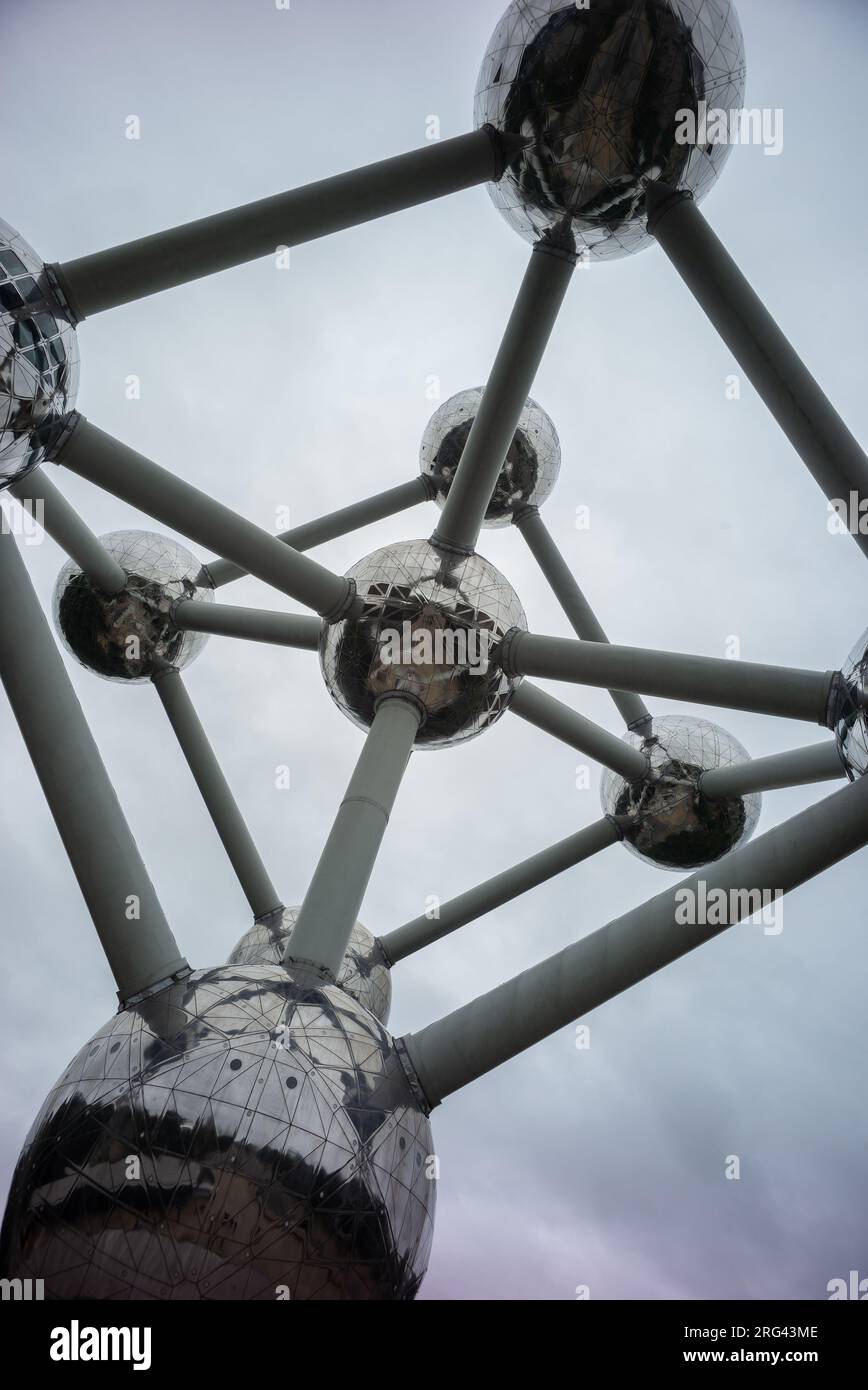 The Atomium is a 103 meter high structure built in 1958. It represents ...