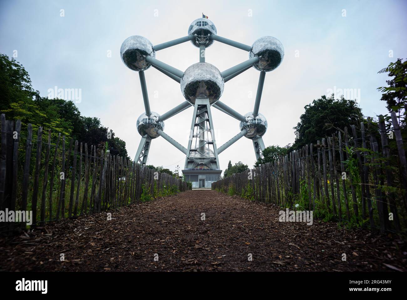 The Atomium is a 103 meter high structure built in 1958. It represents ...