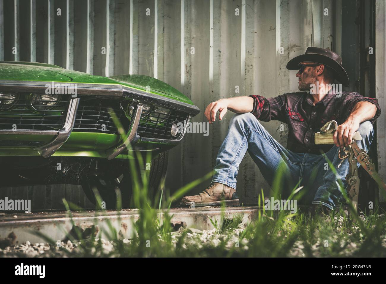 Cowboy resting hi-res stock photography and images - Alamy