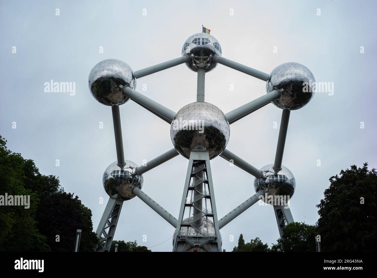 The Atomium is a 103 meter high structure built in 1958. It represents ...