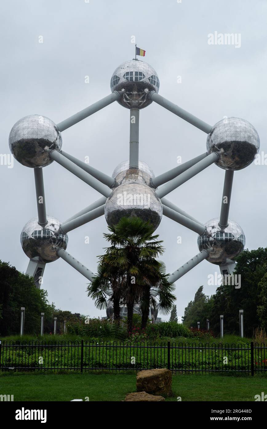 The Atomium is a 103 meter high structure built in 1958. It represents ...