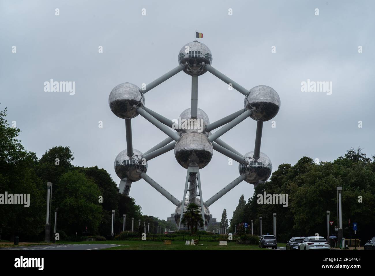 The Atomium is a 103 meter high structure built in 1958. It represents ...