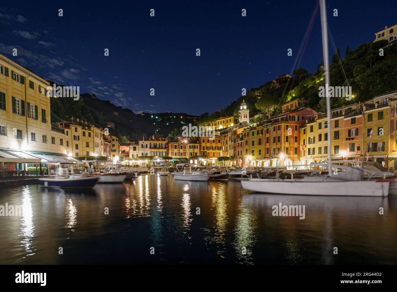 Portofino harbour sunset hi-res stock photography and images - Alamy