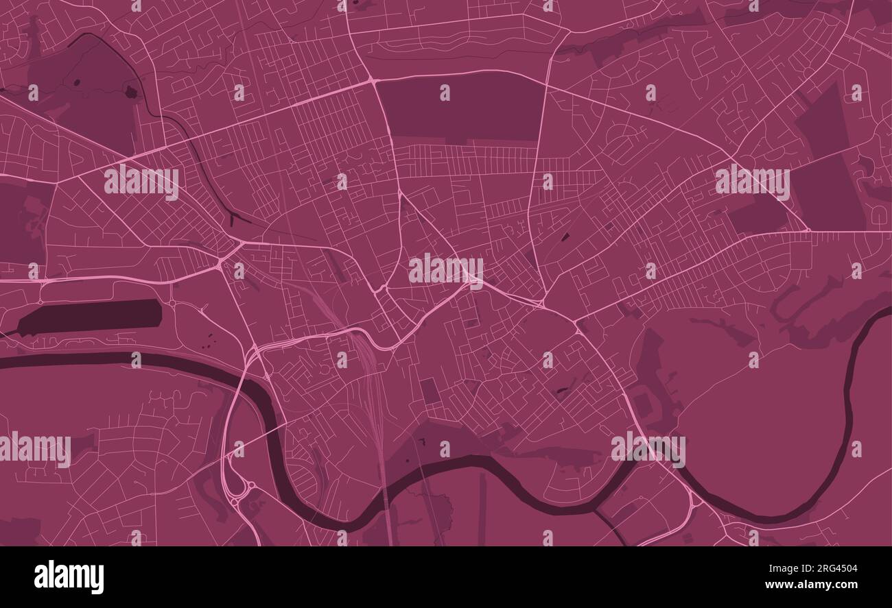 Preston vector map hi-res stock photography and images - Alamy