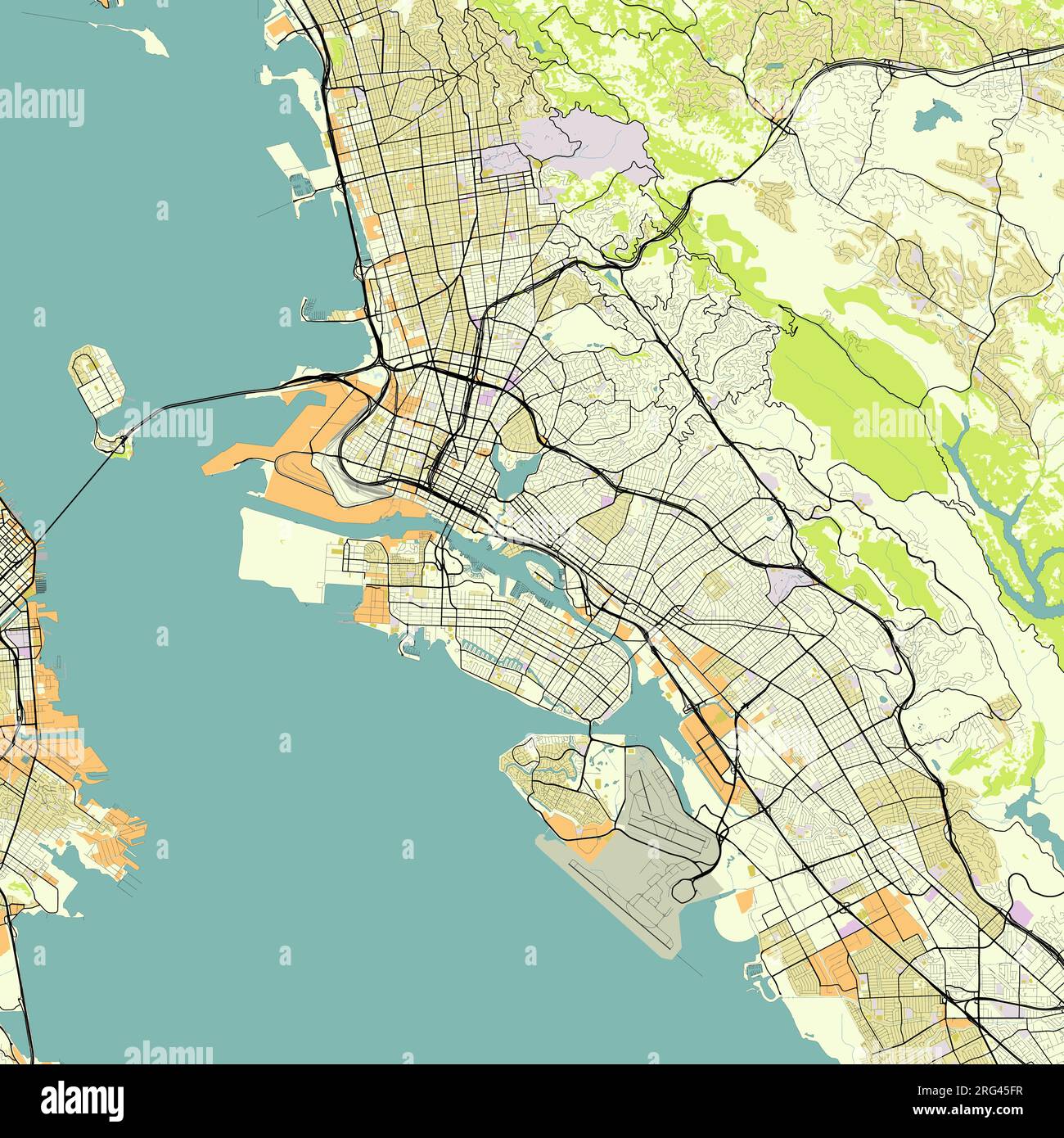 Marin vector map hi-res stock photography and images - Alamy