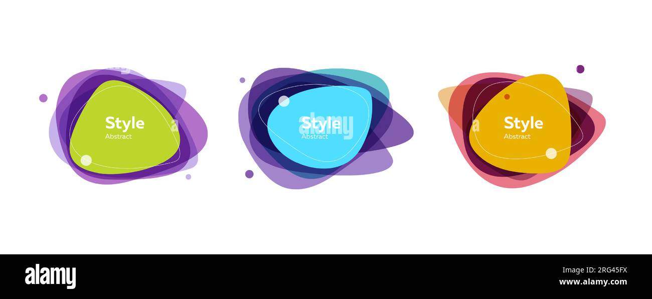 Set of modern colorful abstract shapes Stock Vector Image & Art - Alamy