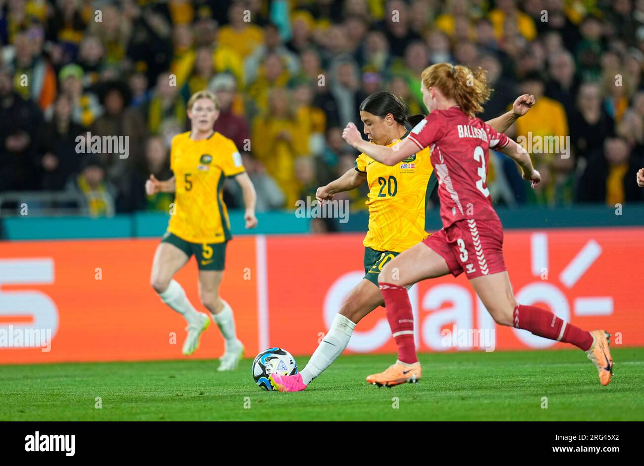 August 08 2023: Sam Kerr (Australia) controls the ball during a game ...
