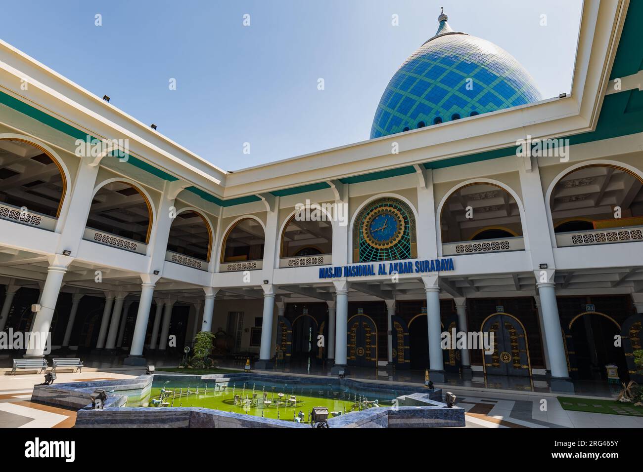 Surabaya Great Mosque, Masjid al Akbar in Indonesian, in the city of ...