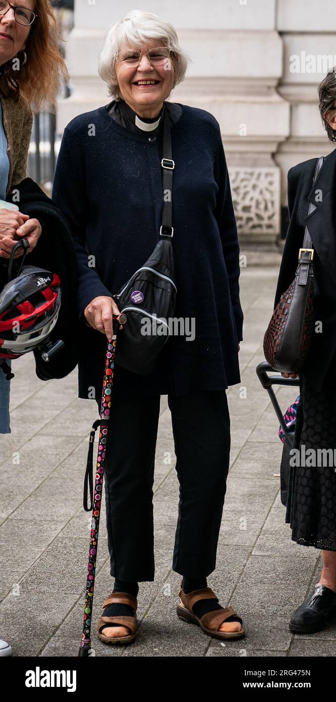 Climate change activist Rev Sue Parfitt at Westminster Magistrates ...