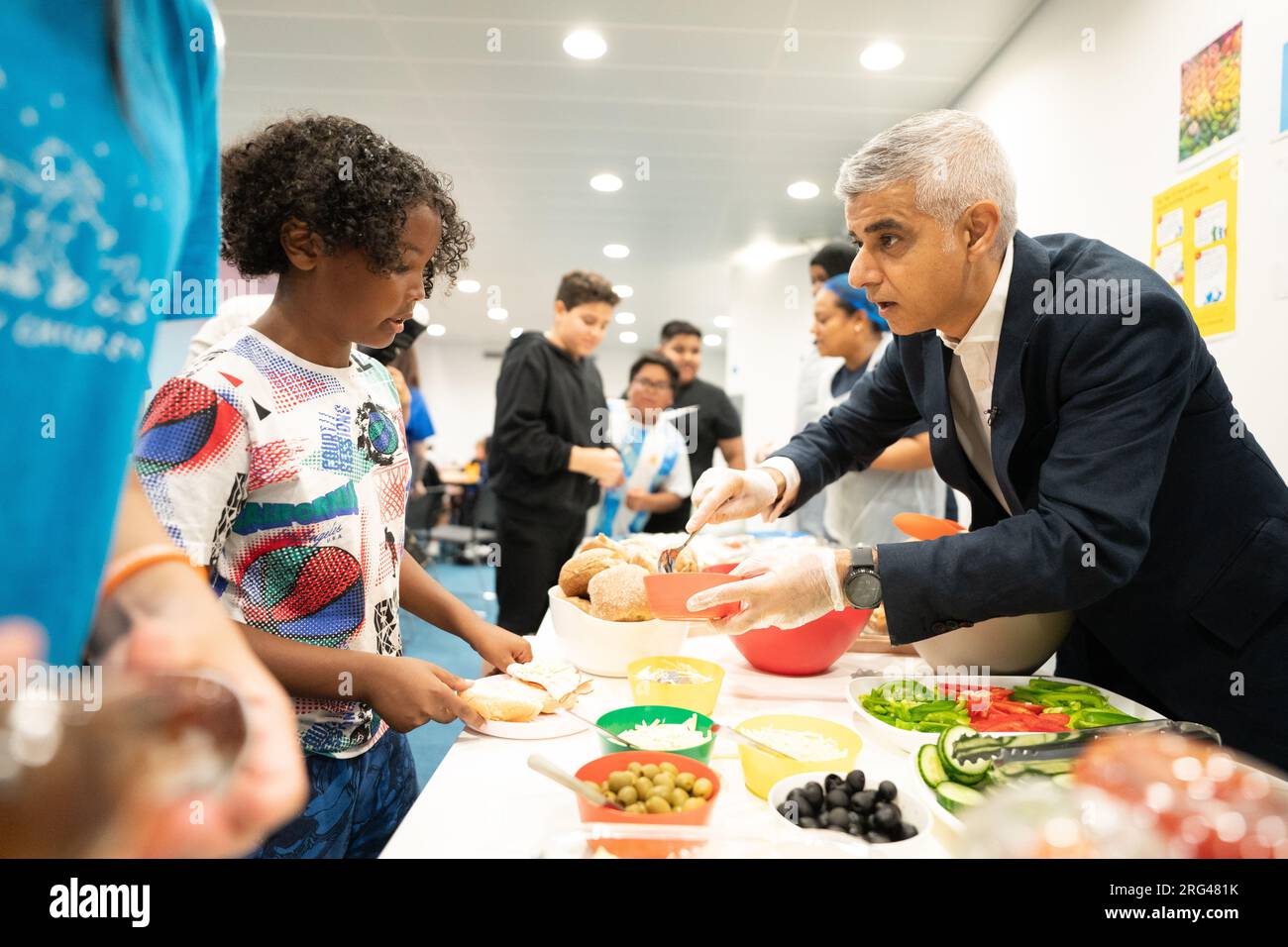 Mayor of London Sadiq Khan meets young people benefitting from free ...