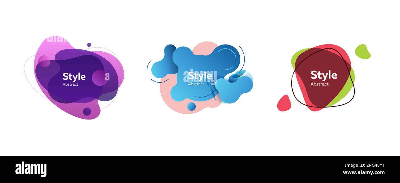 Colorful abstract figures set Stock Vector Image & Art - Alamy