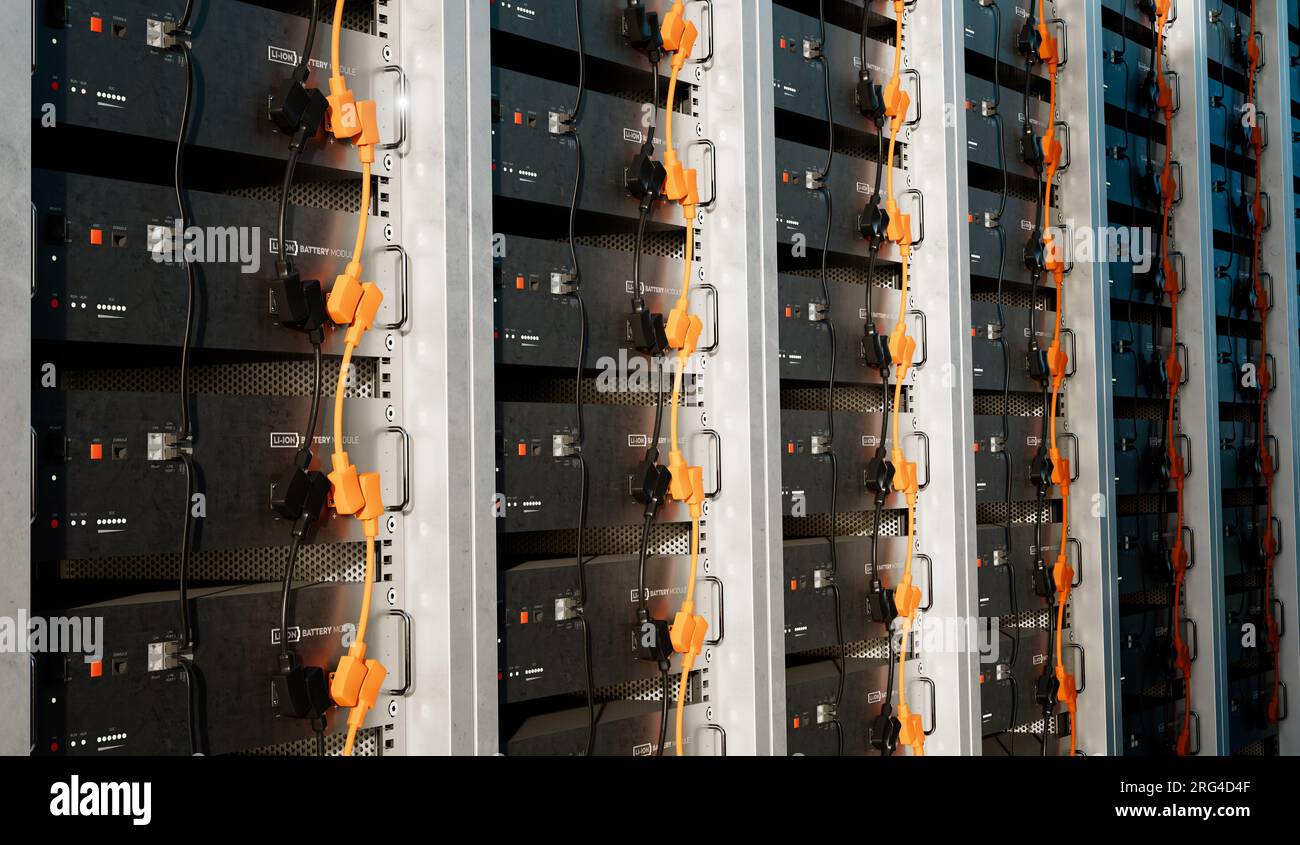 Image of a battery energy storage system consisting of several lithium ...