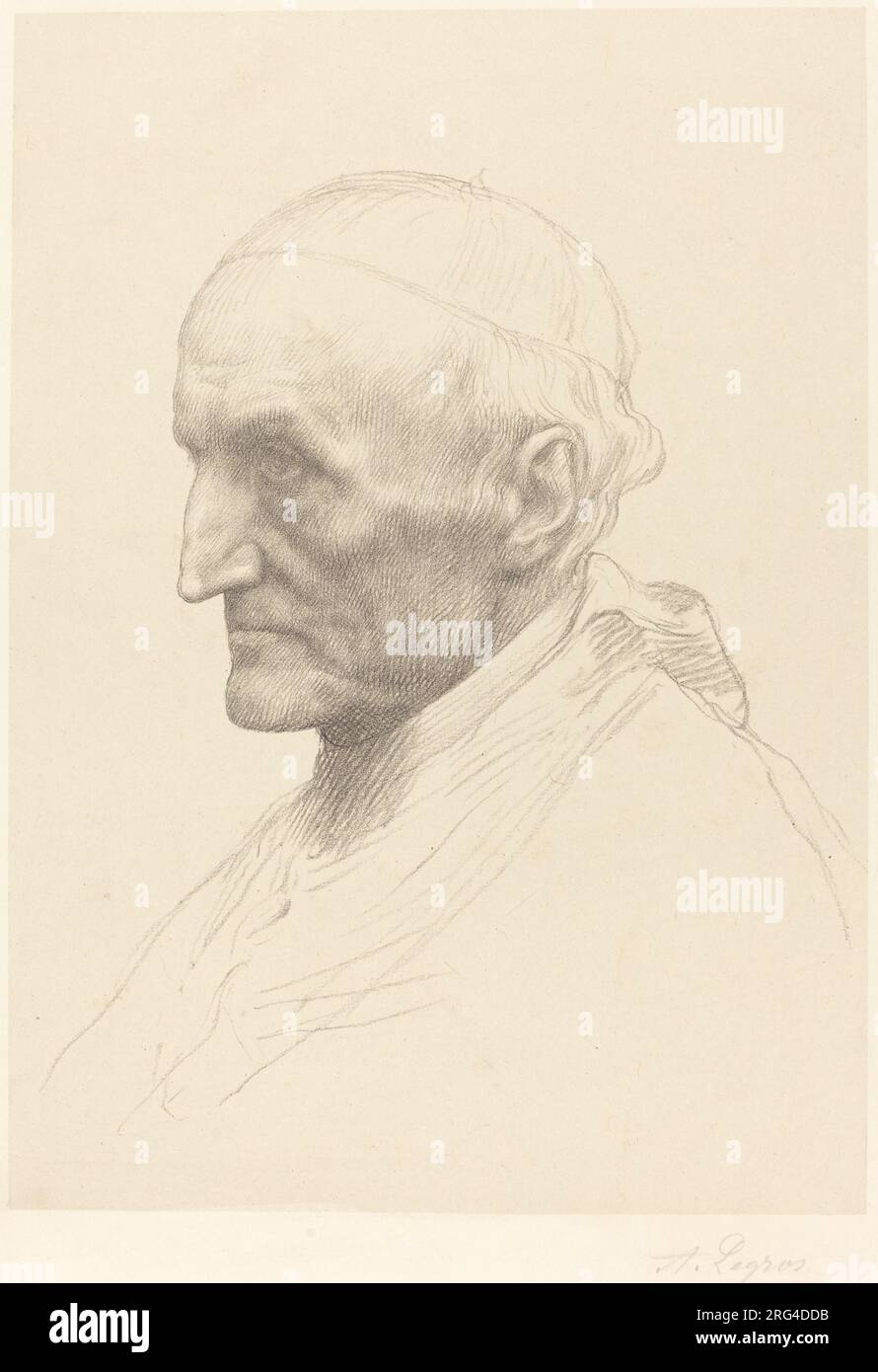 Cardinal Manning, 2nd plate by Alphonse Legros Stock Photo - Alamy