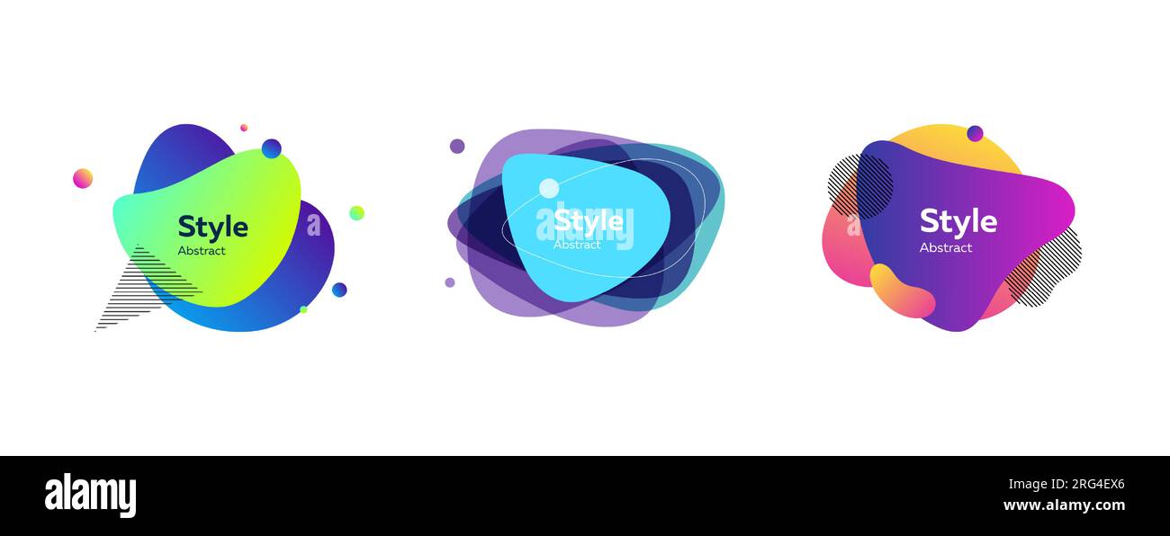 Set of multicolored bubbles for design Stock Vector Image & Art - Alamy