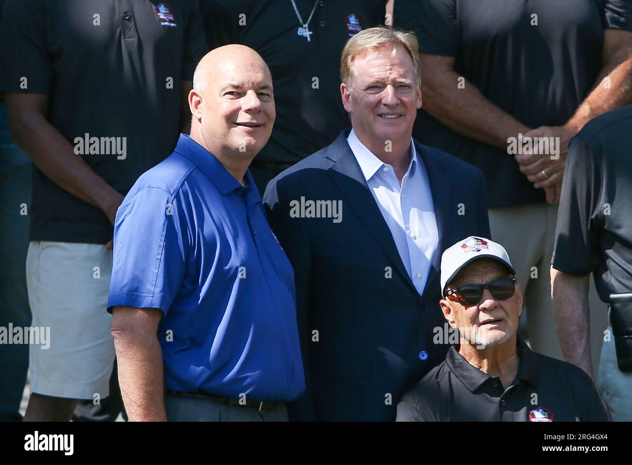 Canton, Ohio, USA. 4th Aug, 2023. NFL commissioner Roger Goodell (R ...