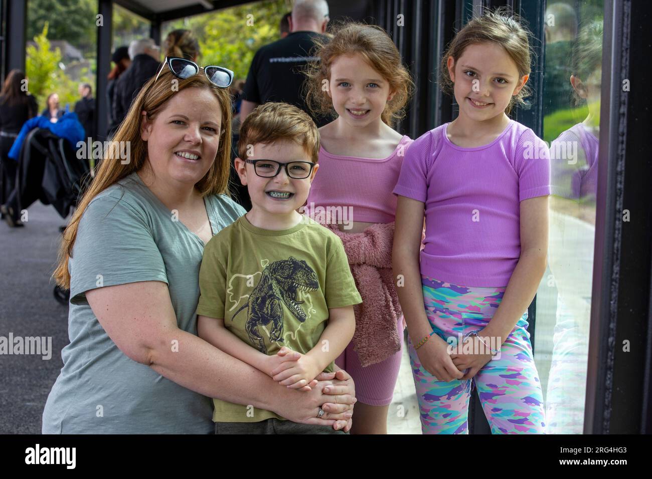 Victoria Withers (left) with her son Jack Withers, 5 (second from left ...