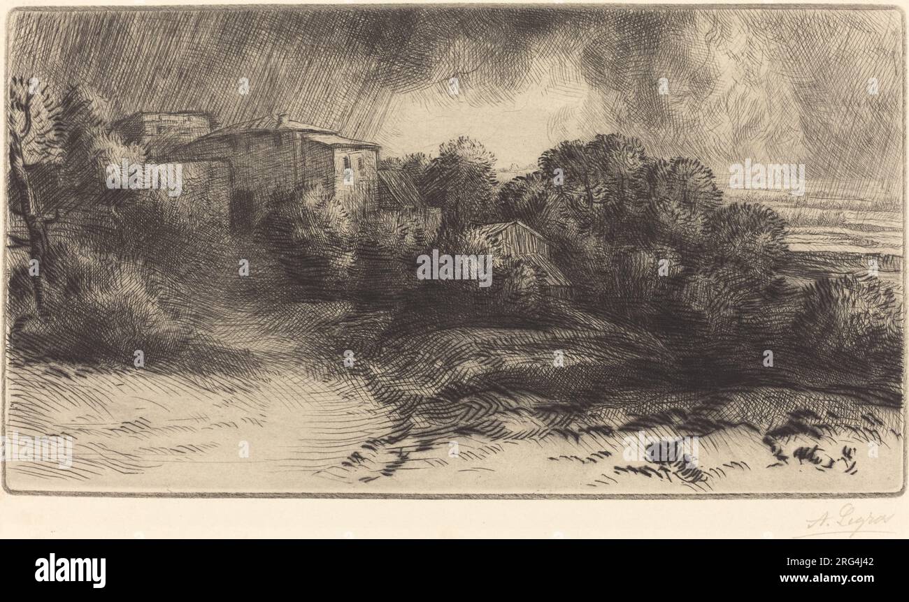 La Ferme de Brieux (Effect d'orage) (Farm at Brieux in a Storm) by ...