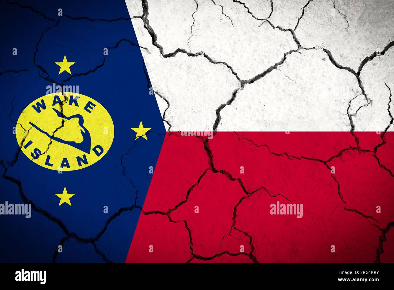 National flag of the wake island hi-res stock photography and images ...