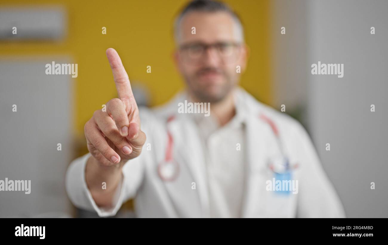 Saying no with finger gesture hi-res stock photography and images - Alamy