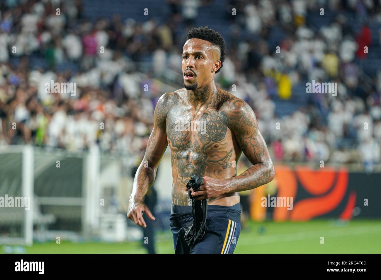 Orlando, Florida, USA, August 1, 2023, Real Madrid player Eder Gabriel ...
