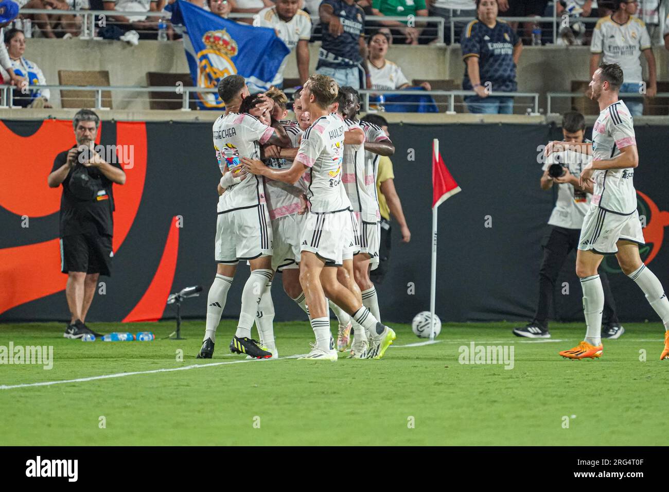 Orlando, Florida, USA, August 1, 2023, Juventus players celebrate goal ...