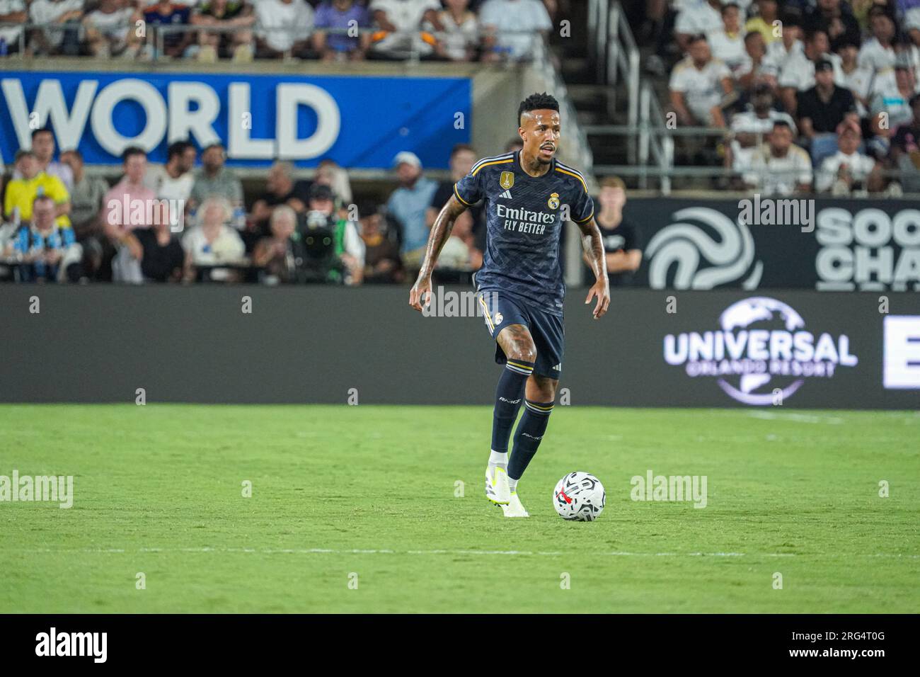 Orlando, Florida, USA, August 1, 2023, Real Madrid player Eder Gabriel ...