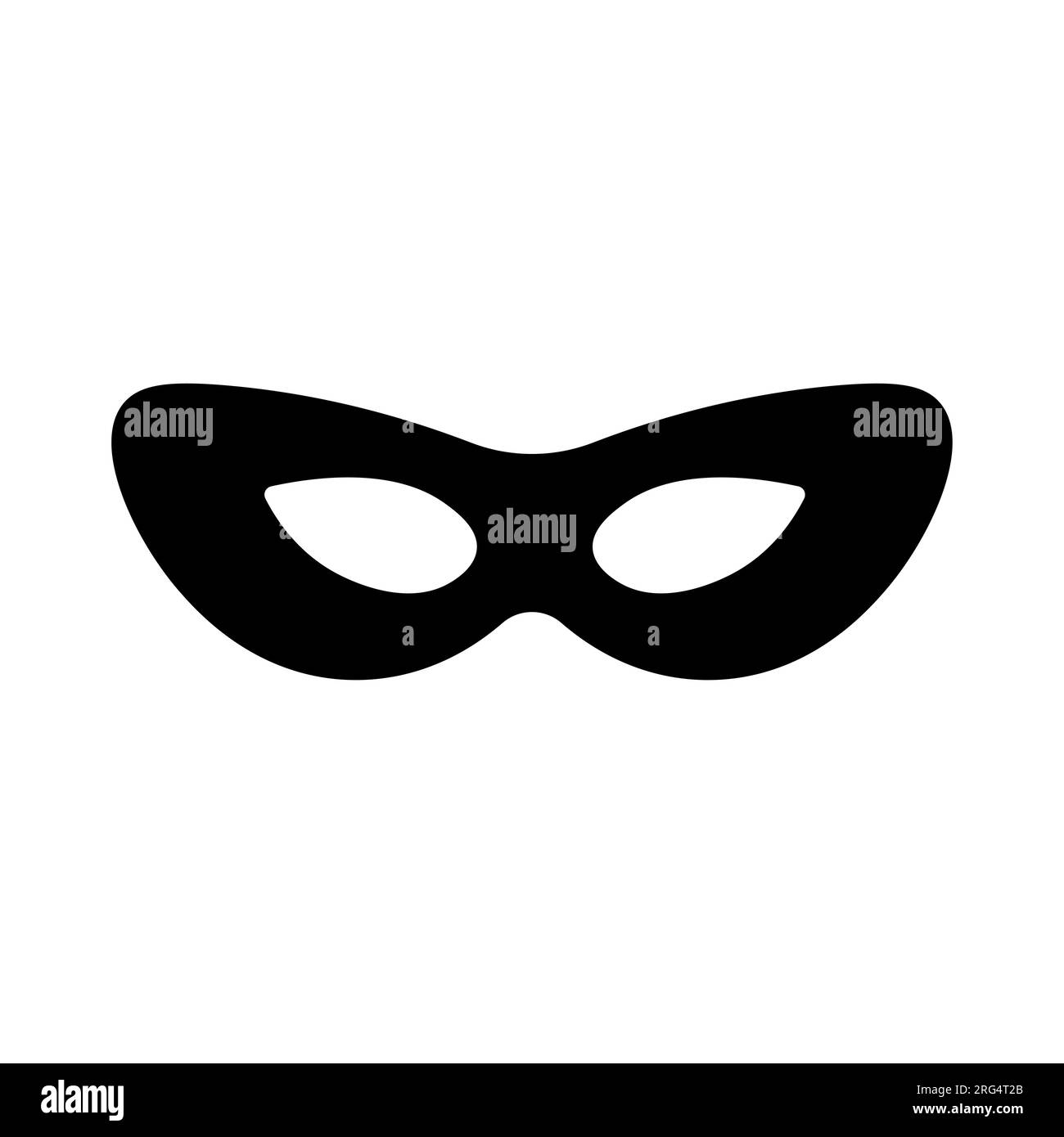 Superhero mask vector black icon. Silhouette hero cartoon character ...