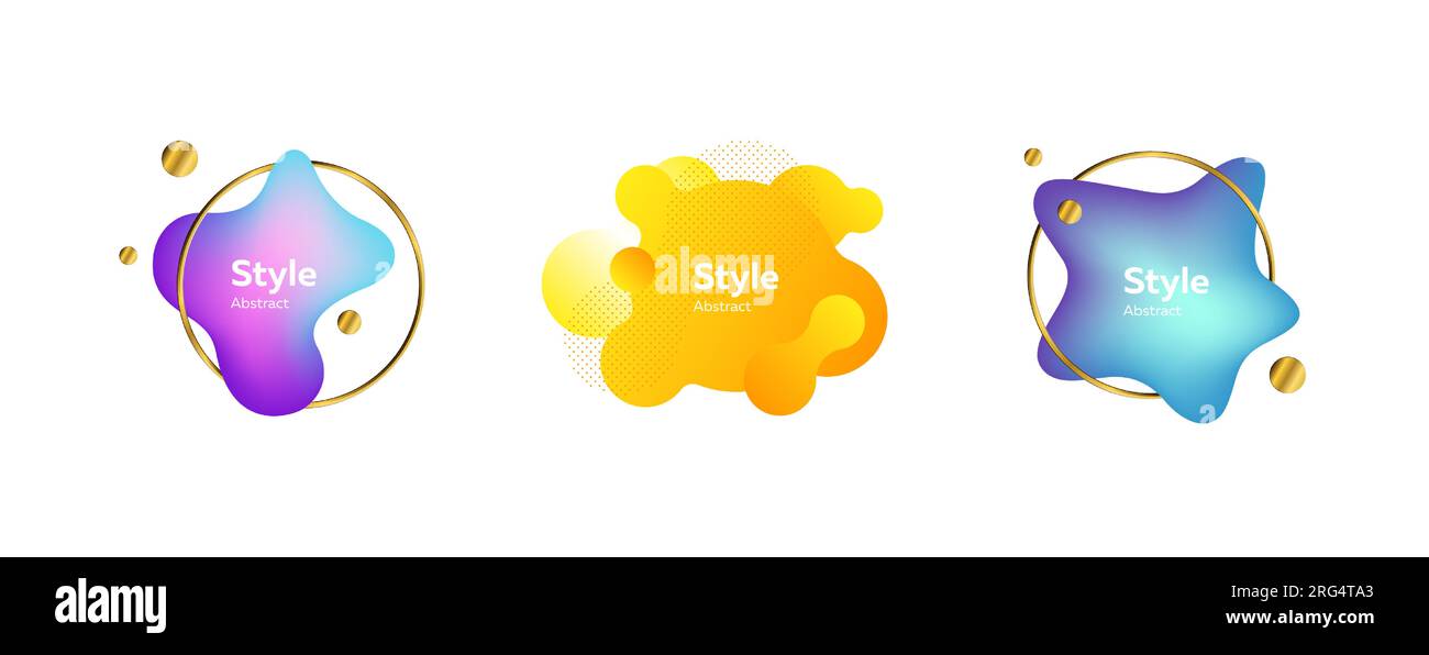 Colorful stain design set Stock Vector Image & Art - Alamy