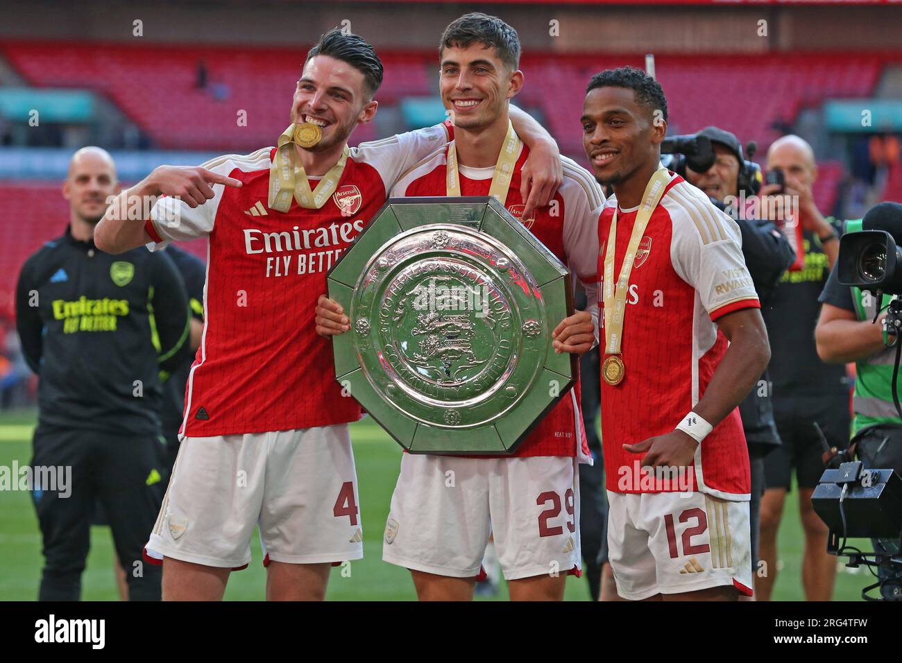 London, UK. 06th Aug, 2023. London, August 6th 2023: Declan Rice of ...