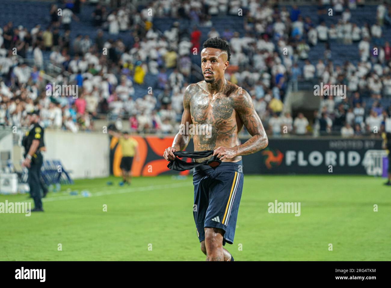 Orlando, Florida, USA, August 1, 2023, Real Madrid player Eder Gabriel ...