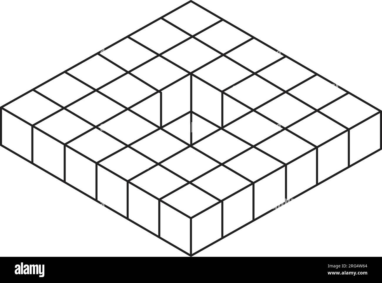 Isometric Cubes 3d Shapes Cube Icon In Trendy Design Vector Vector