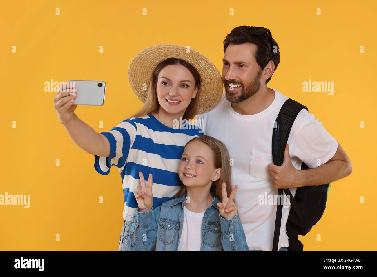 School family selfie hi-res stock photography and images - Alamy
