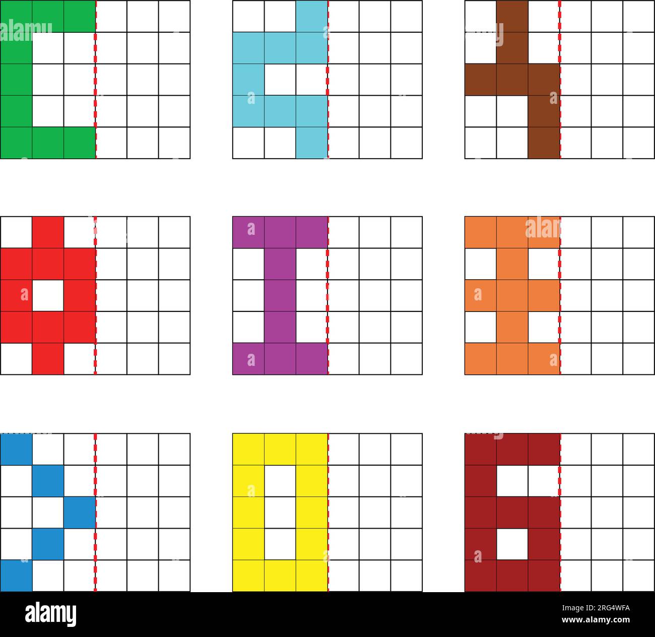 Practice exercise: Reflective symmetry in each of these shapes on a ... Practice exercise: Reflective symmetry in each of these shapes on a ...