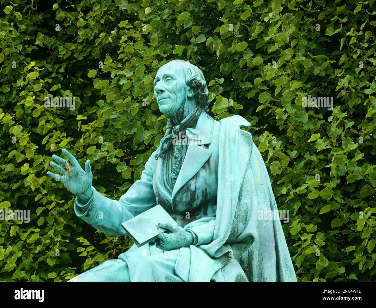 Copenhagen King's Garden (Kongens Have) public park: detail of bronze ...