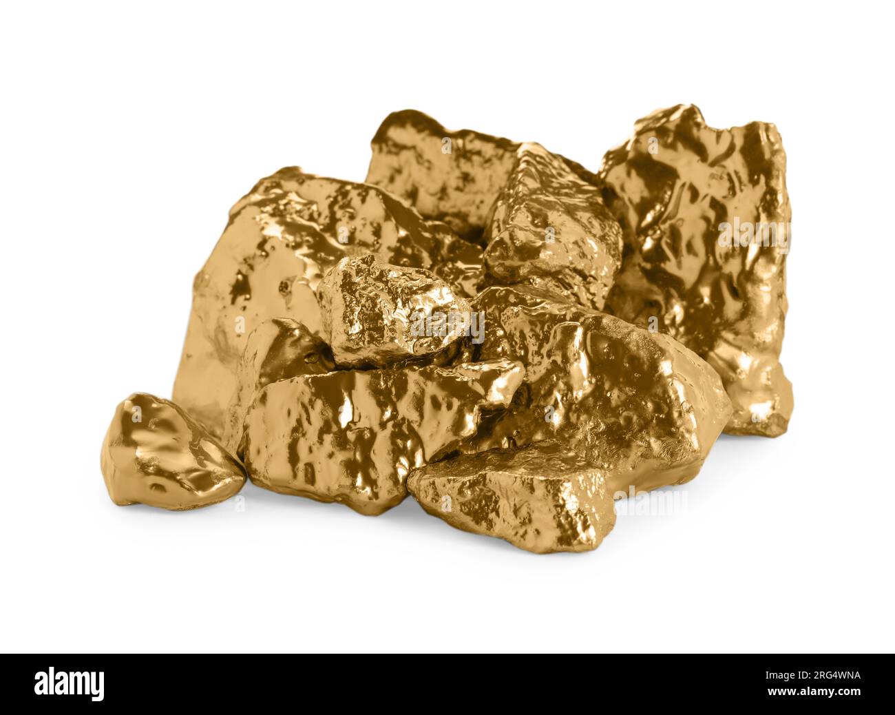 Shiny gold lumps Cut Out Stock Images & Pictures - Alamy