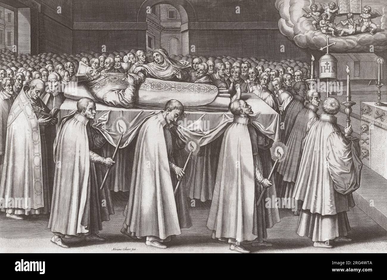 The burial of Ignatius of Loyola, 1491 - 1556. Spanish Catholic priest ...